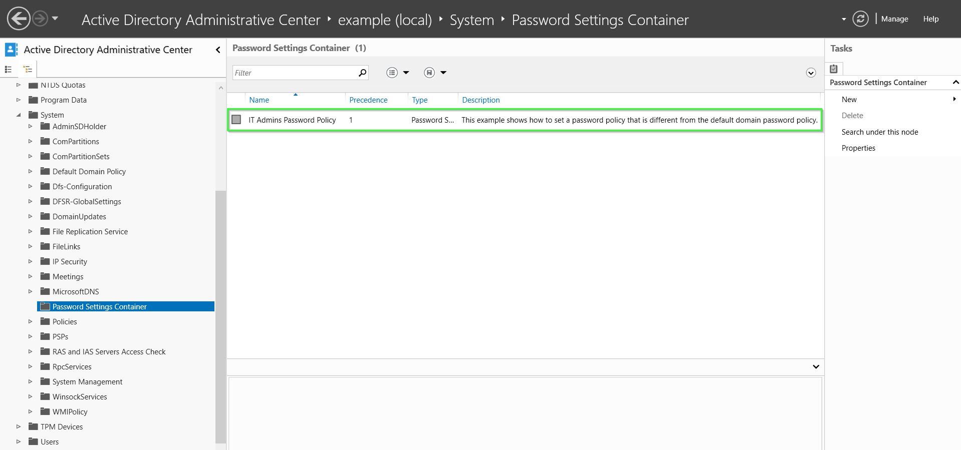 A fine-grained password policy example – Marius Ene