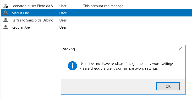 A fine-grained password policy example – Marius Ene